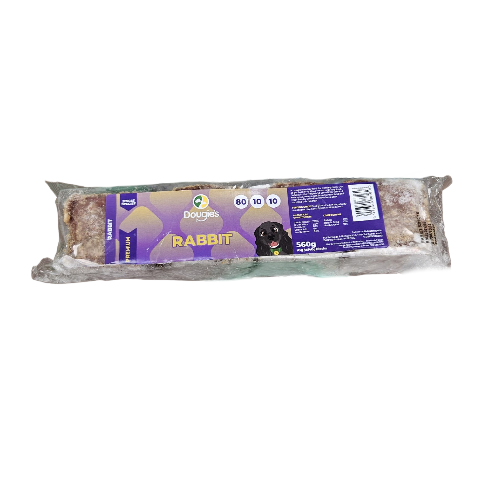 Dougies Rabbit 80/10/10 560g – Natural Treats Bristol