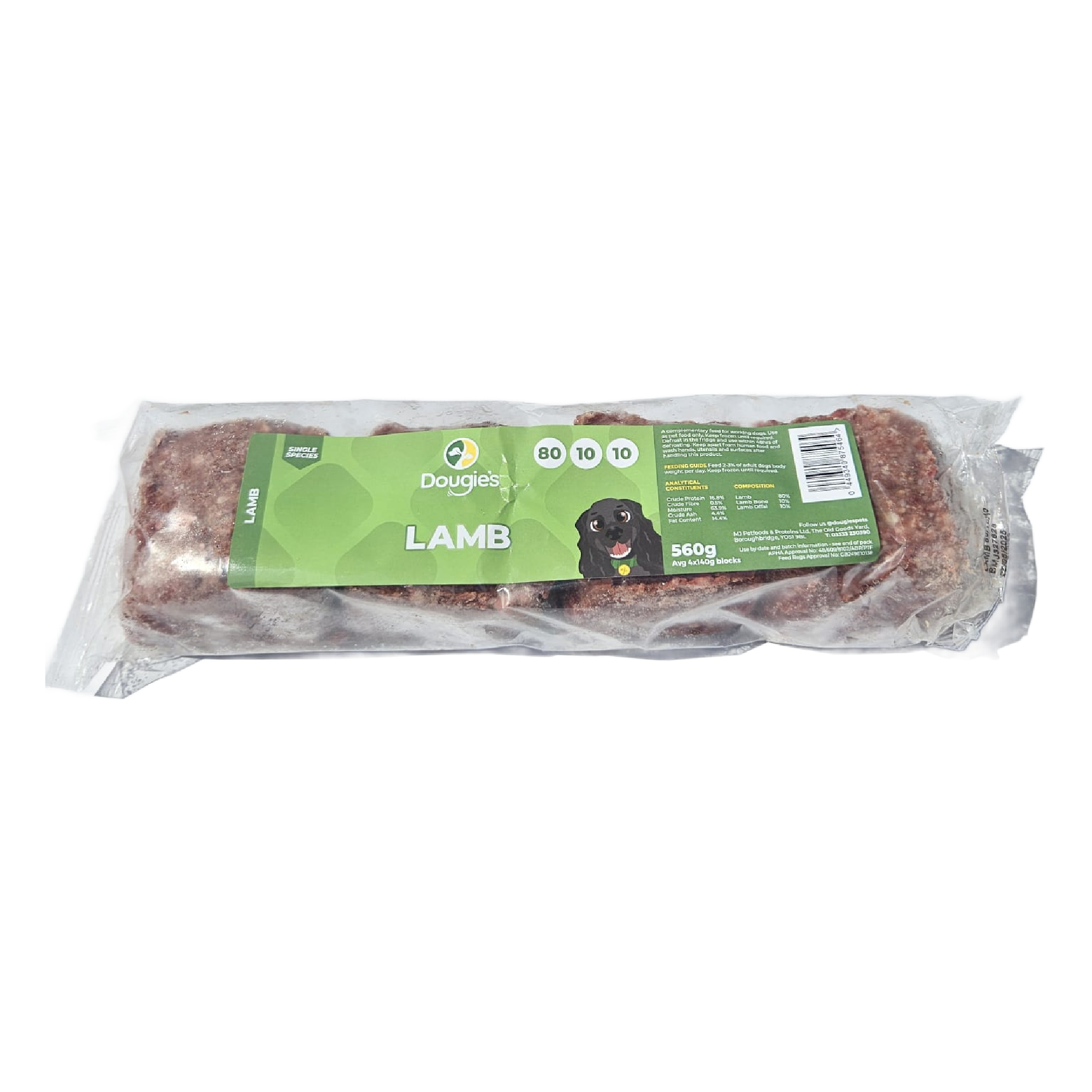 Dougies Lamb 80/10/10 560g – Natural Treats Bristol