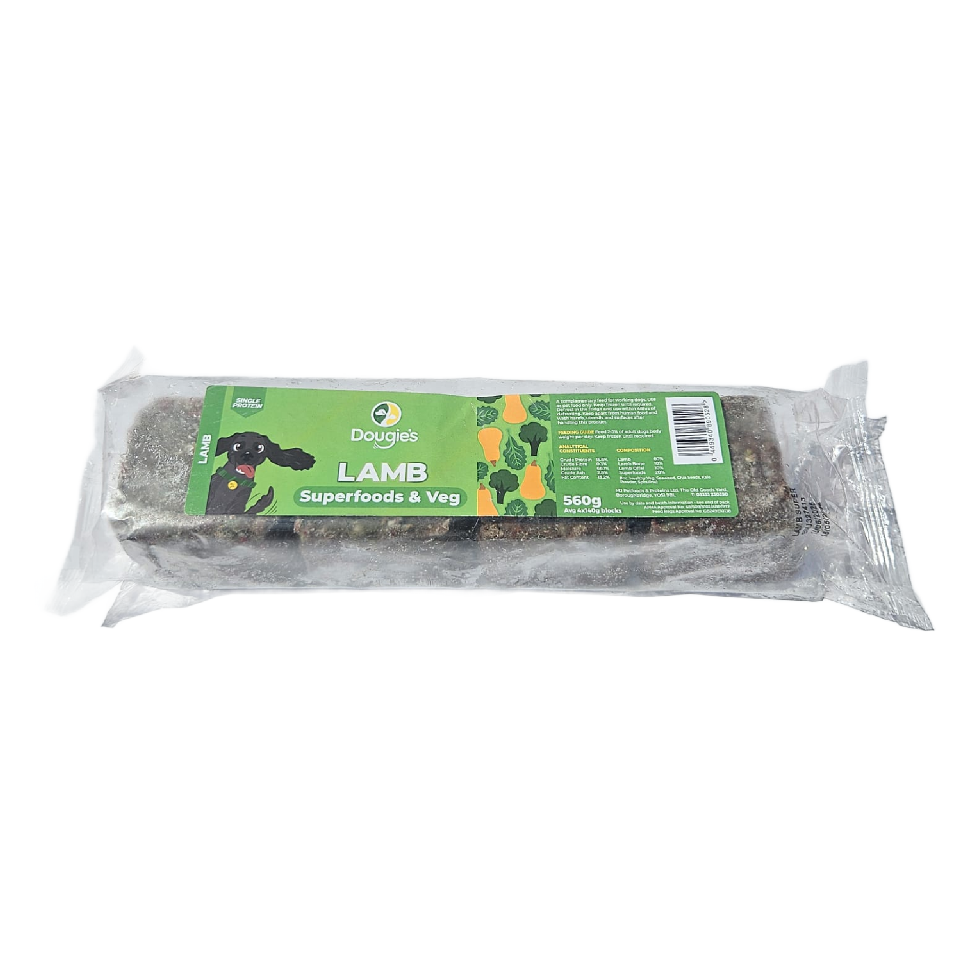 Dougies Pure Lamb with Superfoods 560g – Natural Treats Bristol