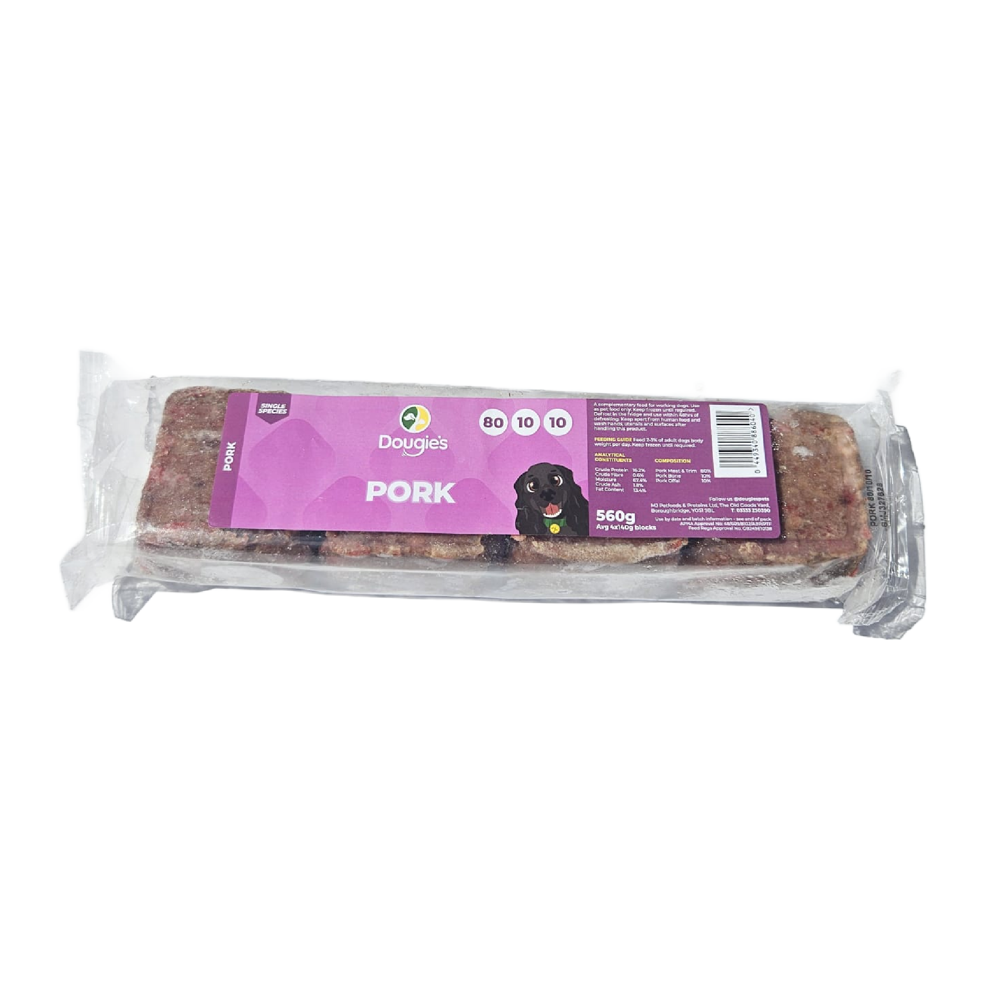 Dougies Pork 80/10/10 560g – Natural Treats Bristol