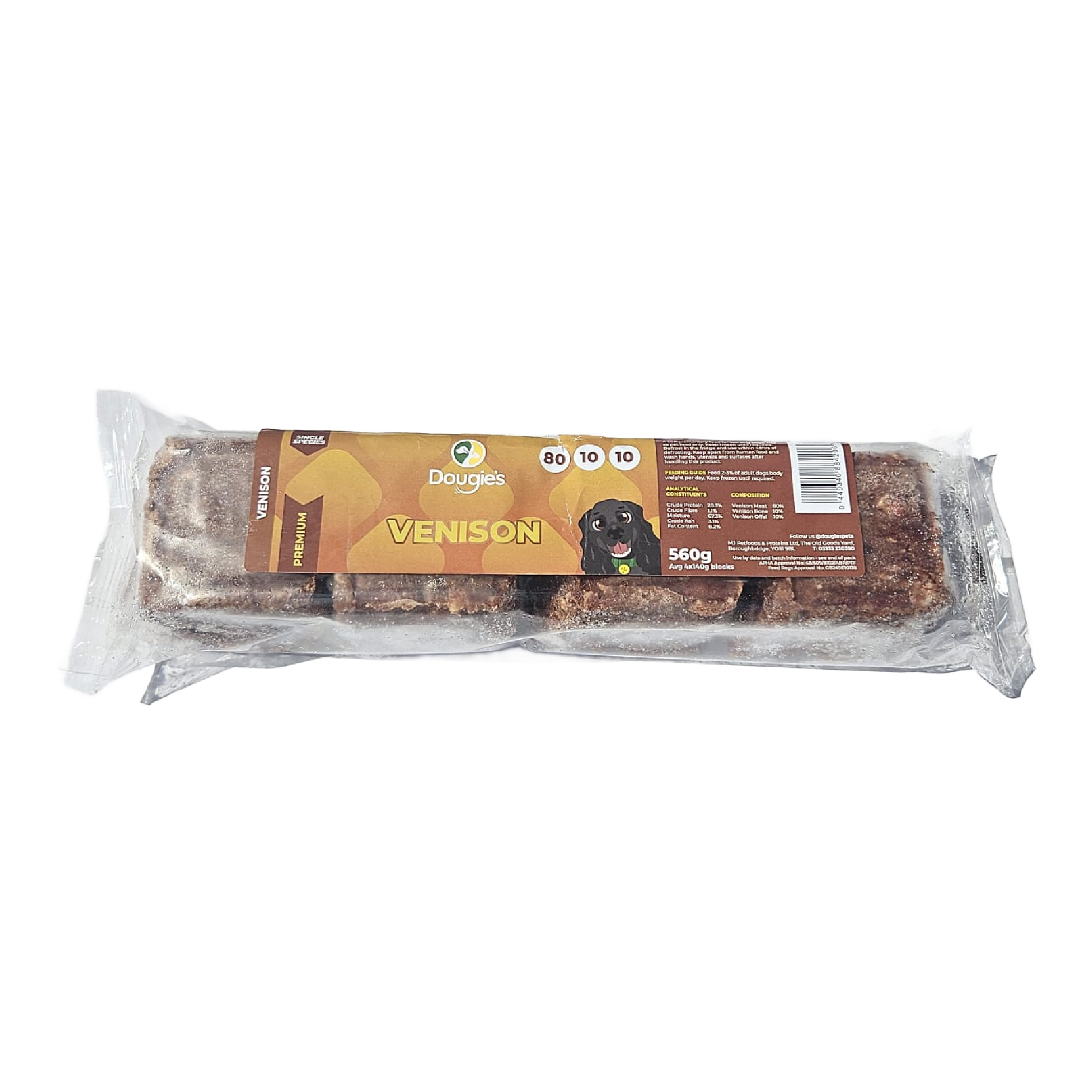 Dougies Venison 80/10/10 560g – Natural Treats Bristol