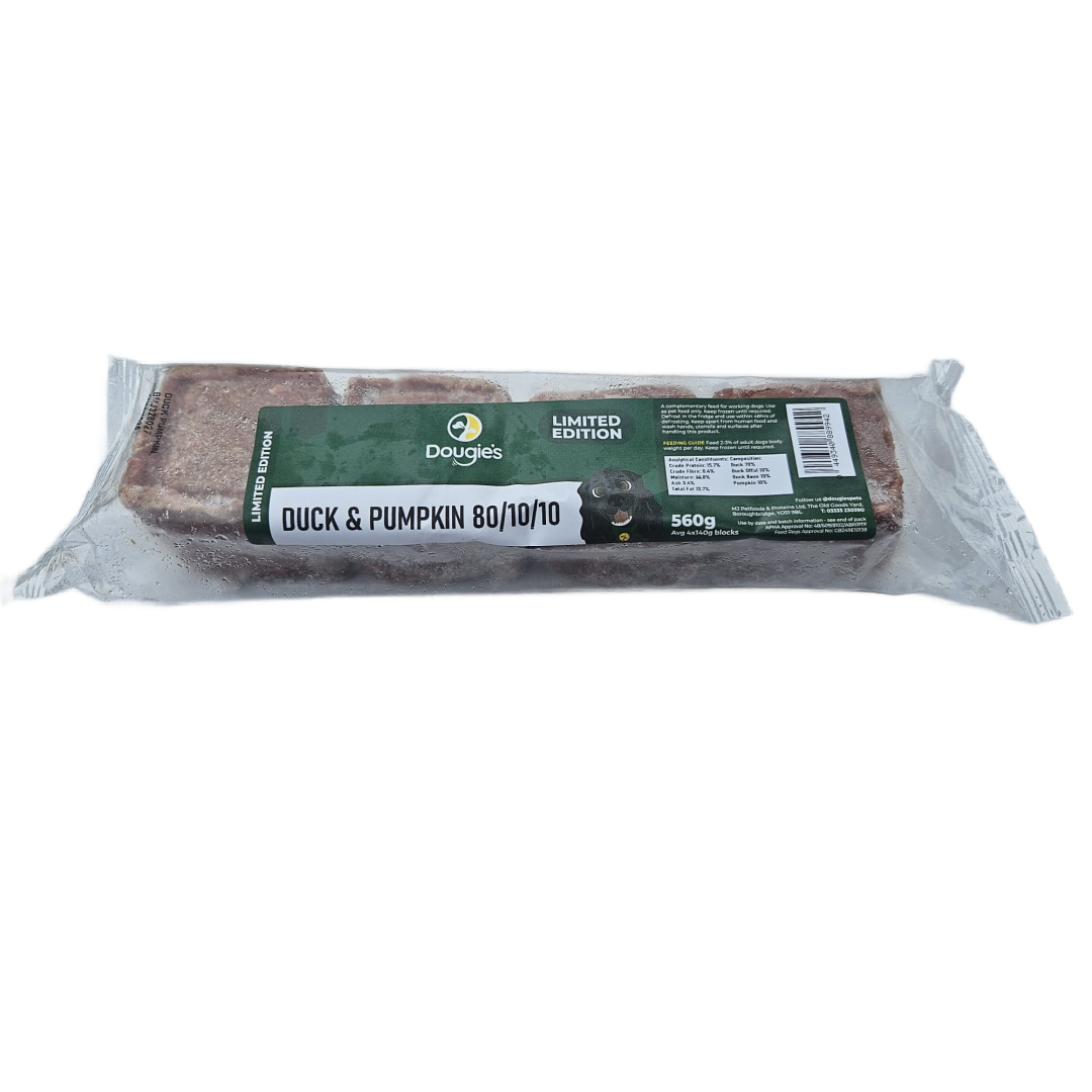 Dougies Duck & Pumpkin 80/10/10 560g – Natural Treats Bristol